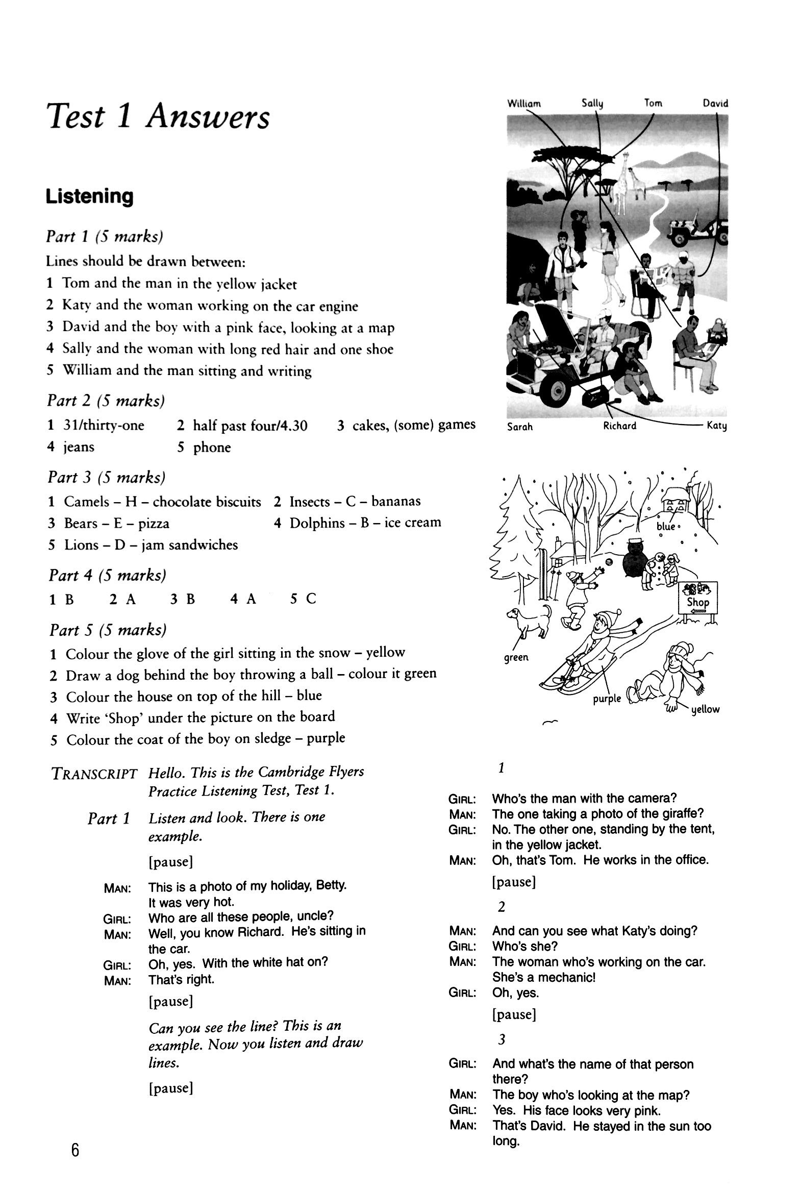Cambridge Young Learners English Tests 5 Flyers Answer Booklet