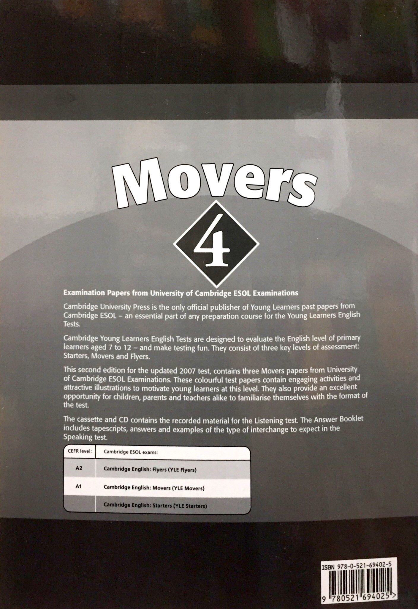 Cambridge Young Learners English Tests Second edition Movers 4 Answer ...