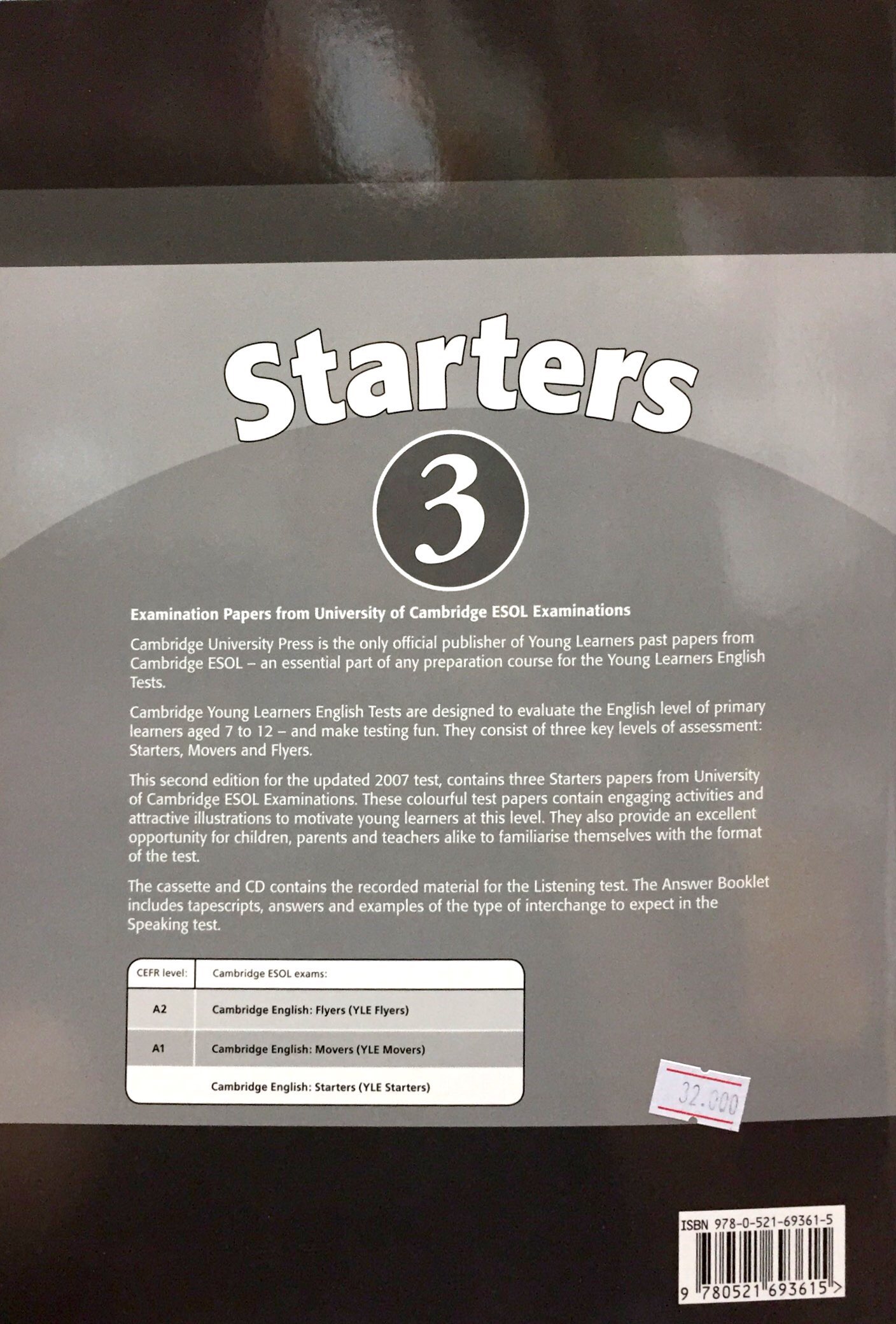 Cambridge Young Learners English Tests Second edition Starters 3 Answer ...