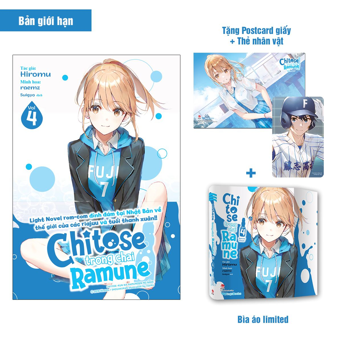 Sách Chitose Trong Chai Ramune - Tập 4 - Bản Giới Hạn - Tặng Kèm Bìa Áo L - FAHASA.COM