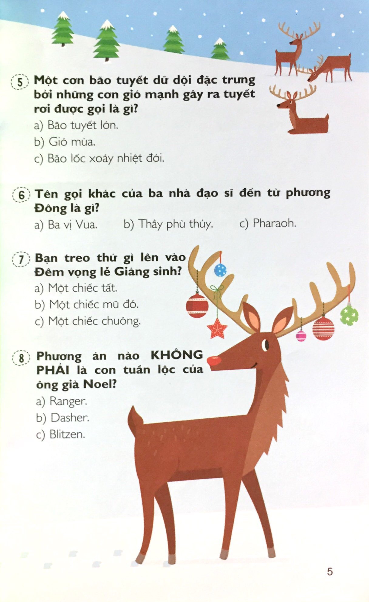 Sách Christmas Quiz Book - Những Câu Đố Khoa Học Dành Cho Học Sinh Về ...