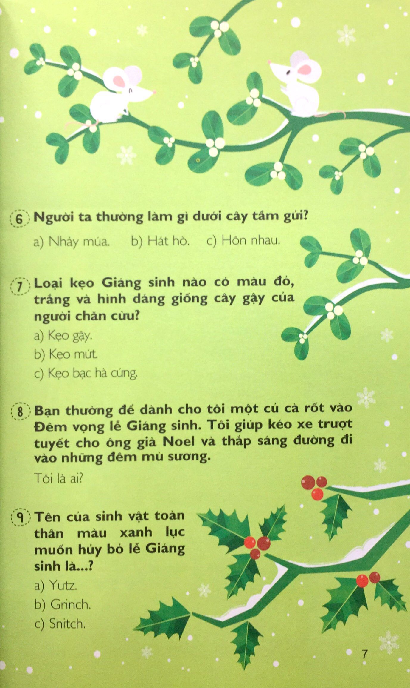 Sách Christmas Quiz Book - Những Câu Đố Khoa Học Dành Cho Học Sinh Về ...