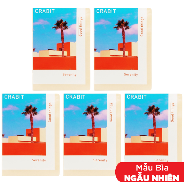 Combo 5 Tập Serenity Kẻ Ngang 120 Trang - Crabit Notebuck 1615 (Mẫu Màu ...