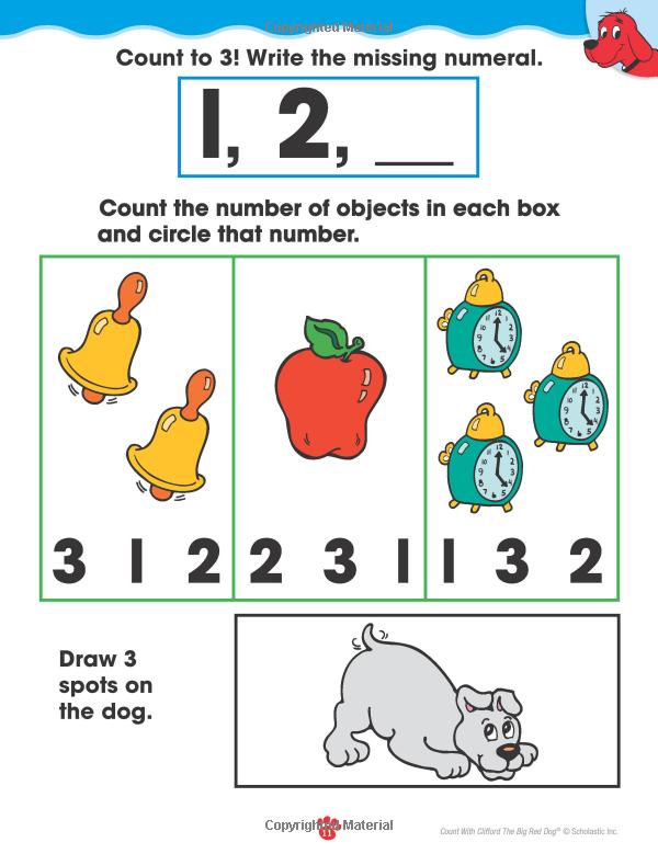 COUNT WITH CLIFFORD THE BIG RED DOG - FAHASA.COM