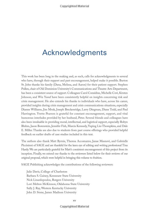 Crisis Communication and Crisis Management: An Ethical Approach