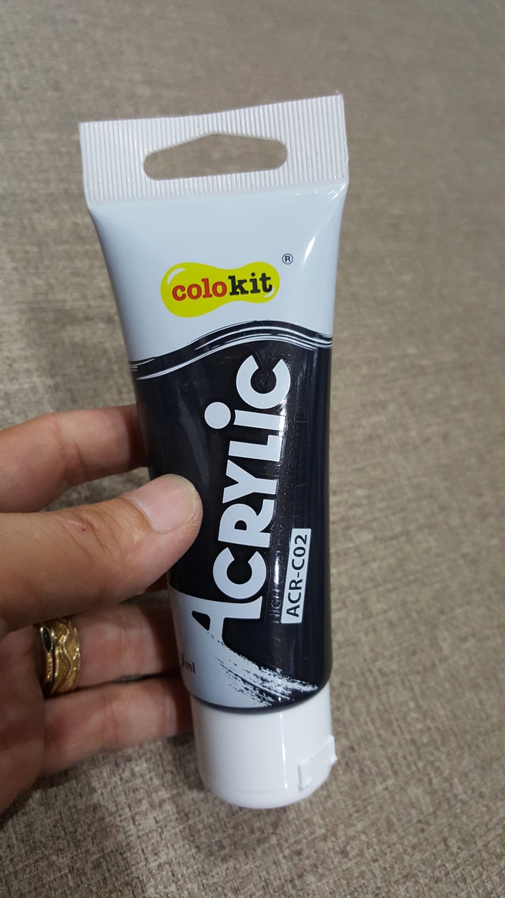 Màu Acrylic ACR-02 Colokit 75ml - Màu Đen