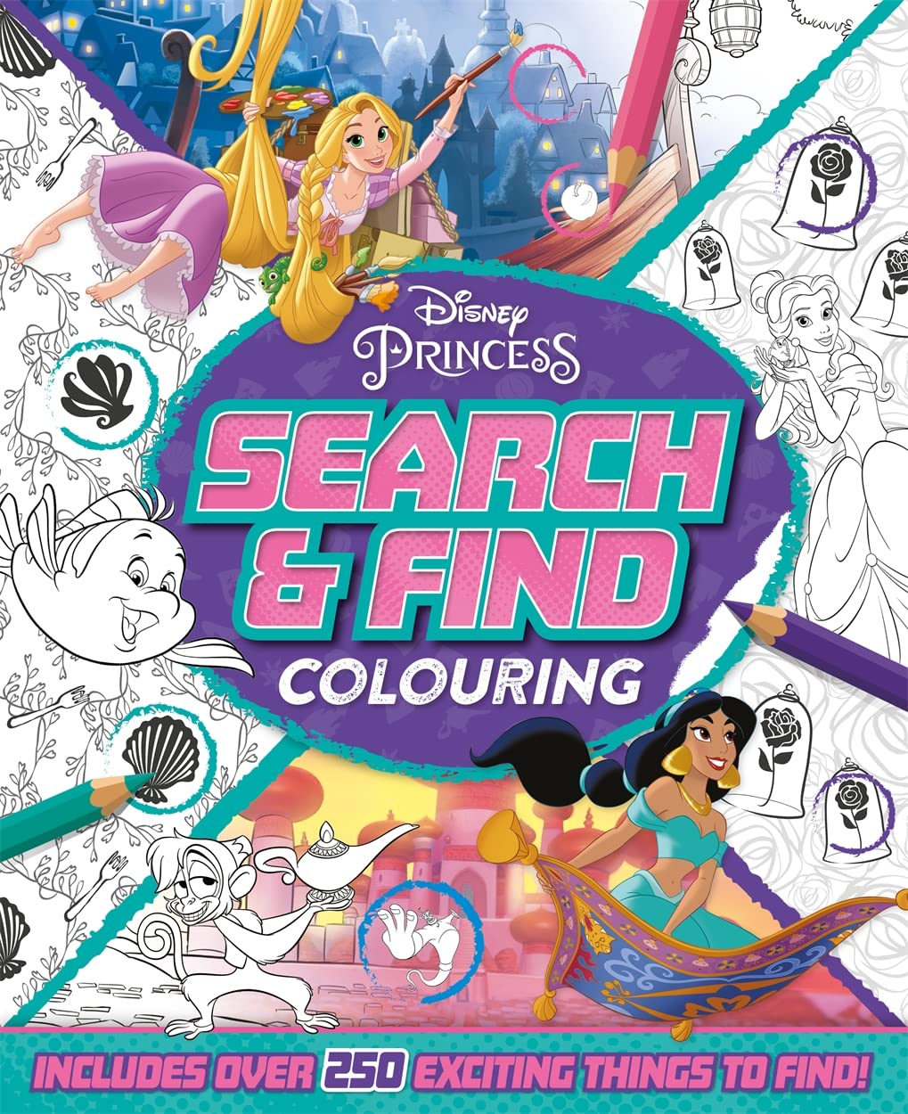 Disney Princess: Search & Find Colouring - FAHASA.COM