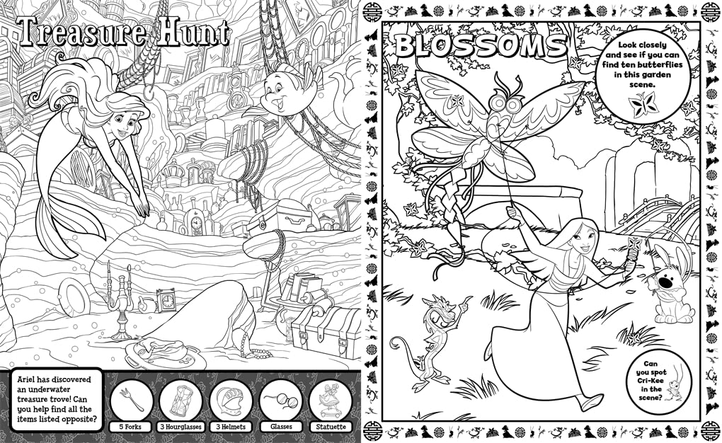 Disney Princess: Search & Find Colouring - FAHASA.COM