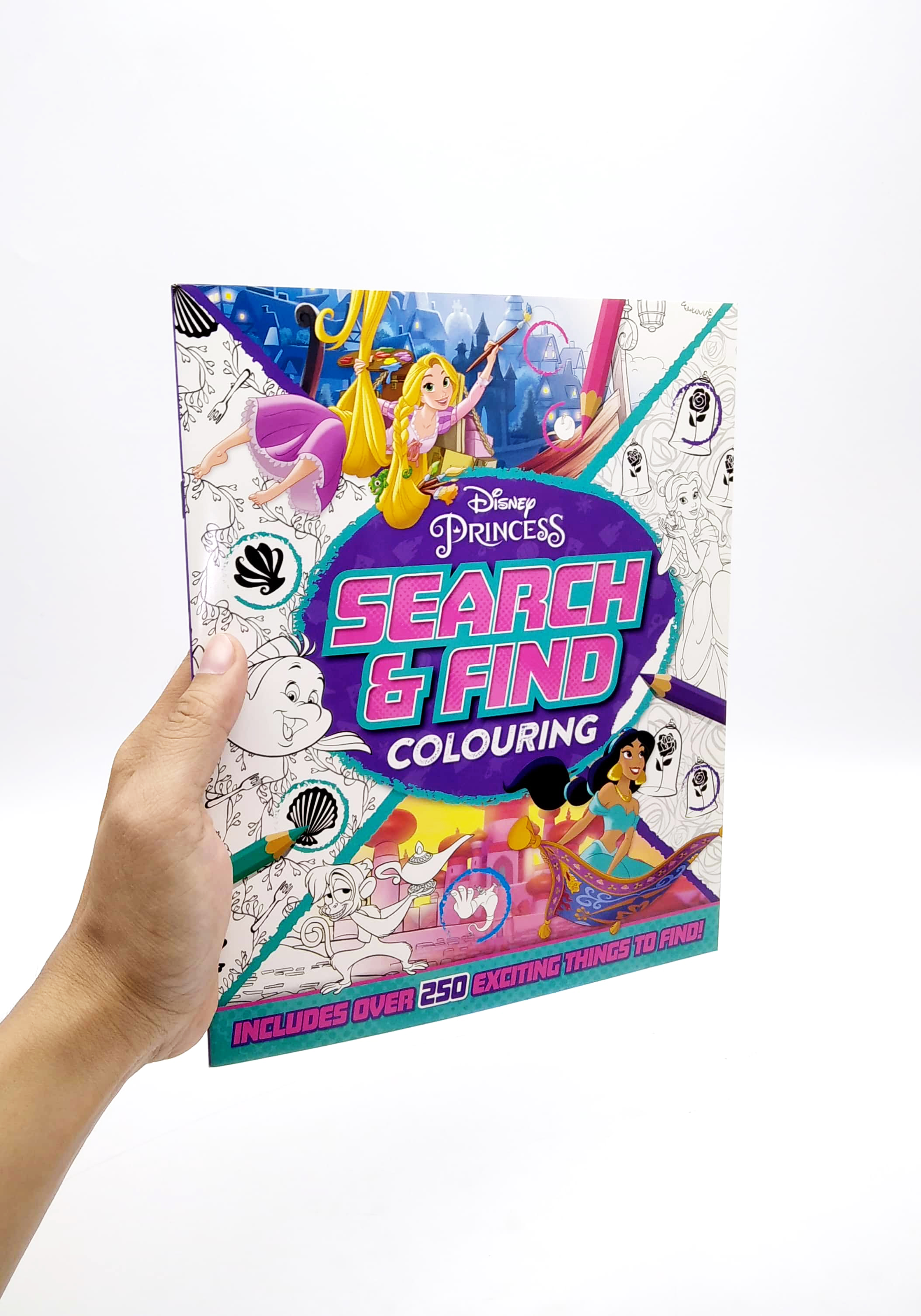 Disney Princess: Search & Find Colouring - FAHASA.COM