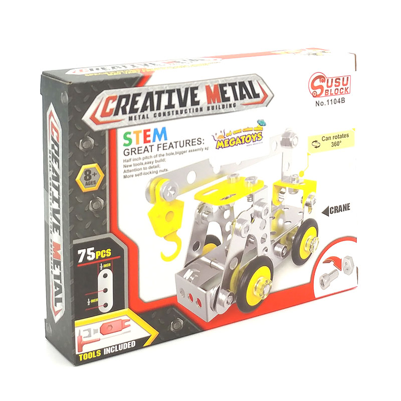 Đồ Chơi Giáo Dục STEM - Xe Cẩu Siêu Bền - Susu Block 1104B (75 Chi Tiết ...