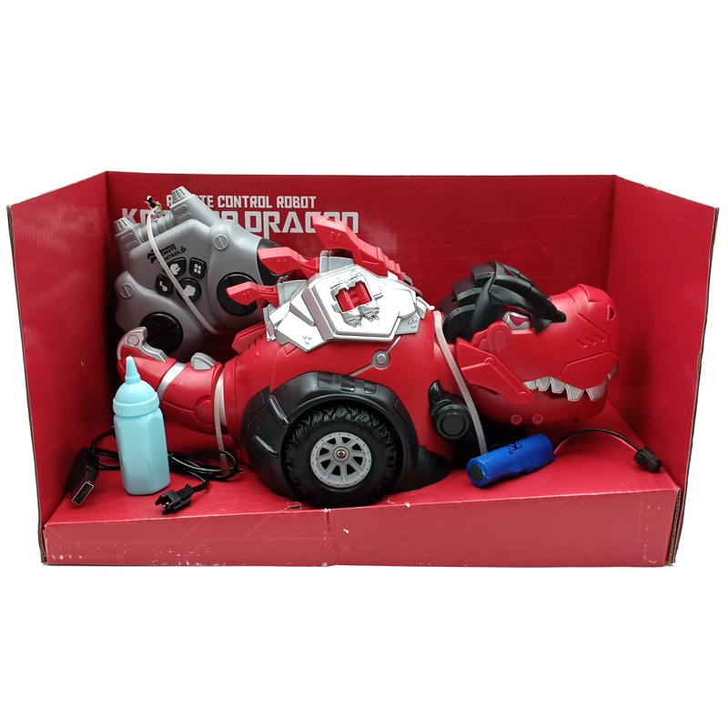 Đồ Chơi Robot Điều Khiển Từ Xa Rồng Komodo Phun Khói Vecto Vtys01 Red