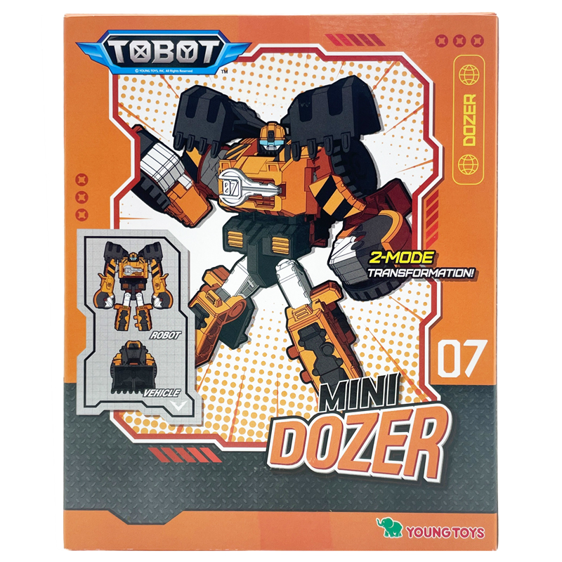 Đồ Chơi Tobot Biến Hình Mini - Dozer Máy Ủi Trung Thành - TOBOT 301146