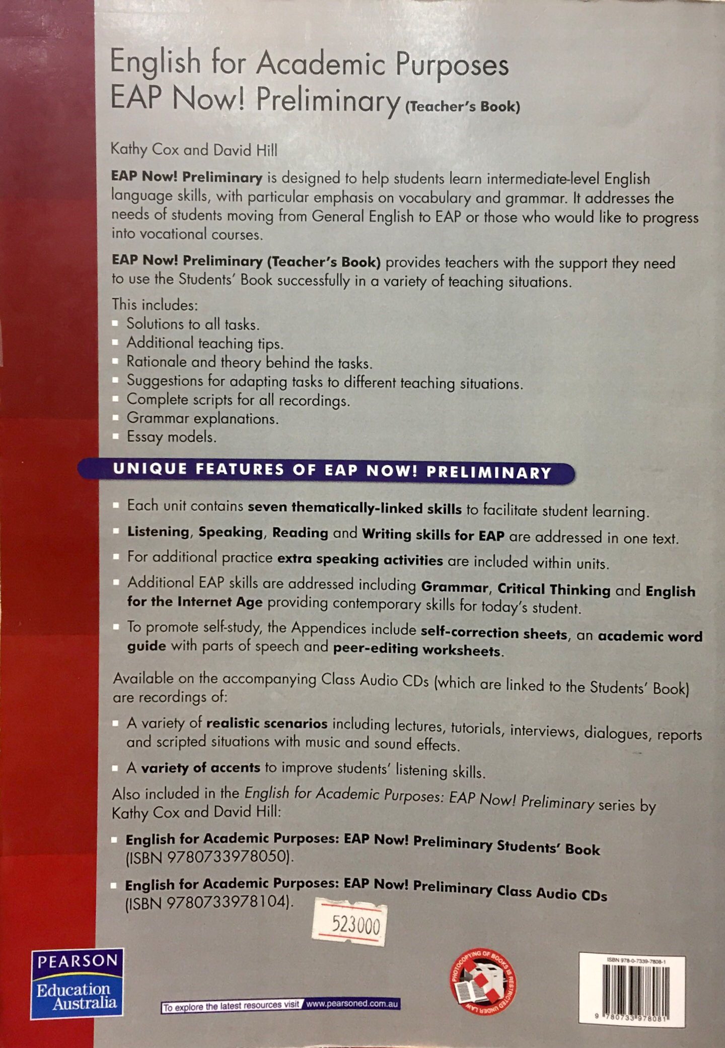 EAP Now!: Preliminary Teacher's Book