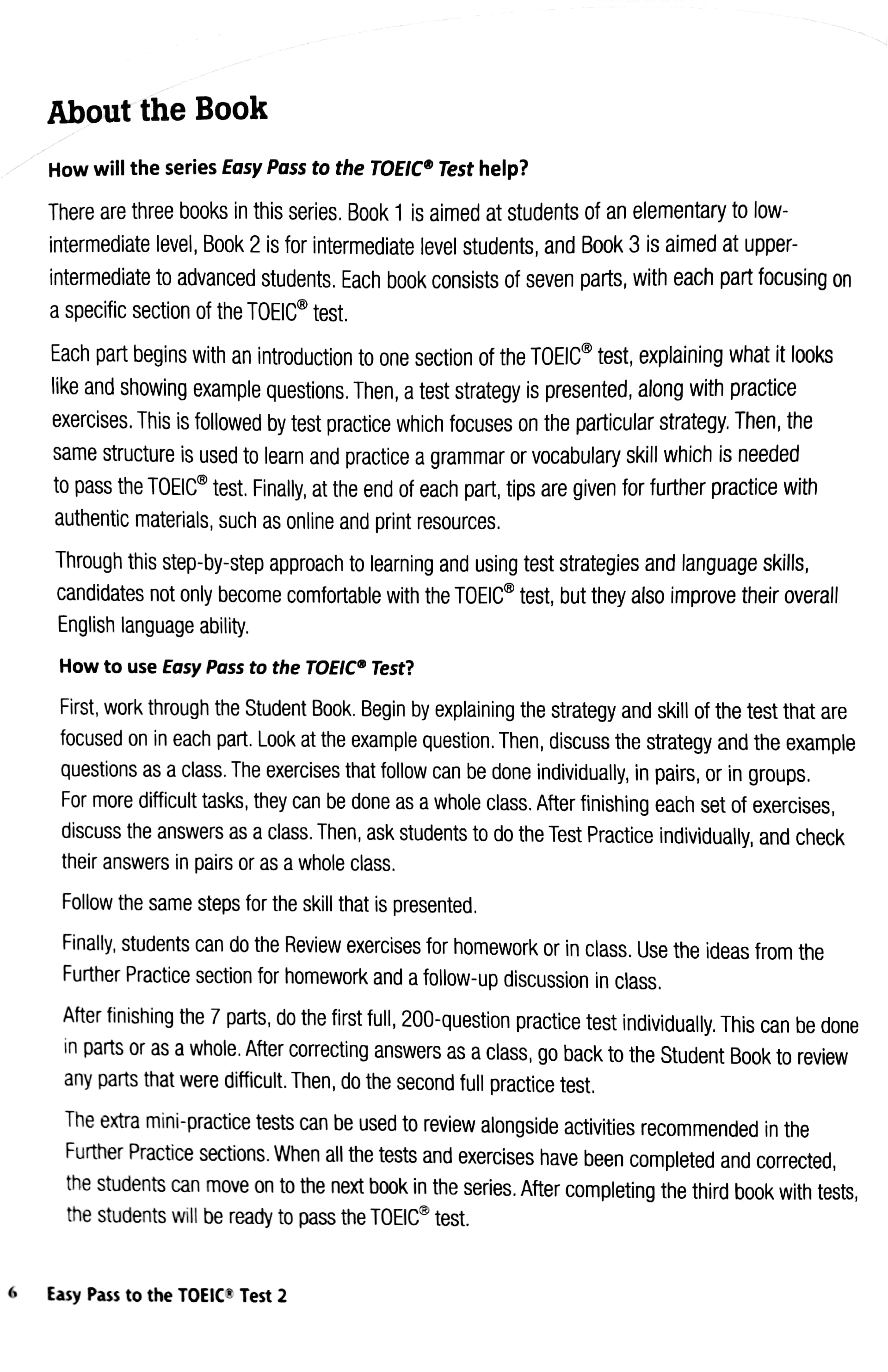 Easy Pass To The Toeic Test 2