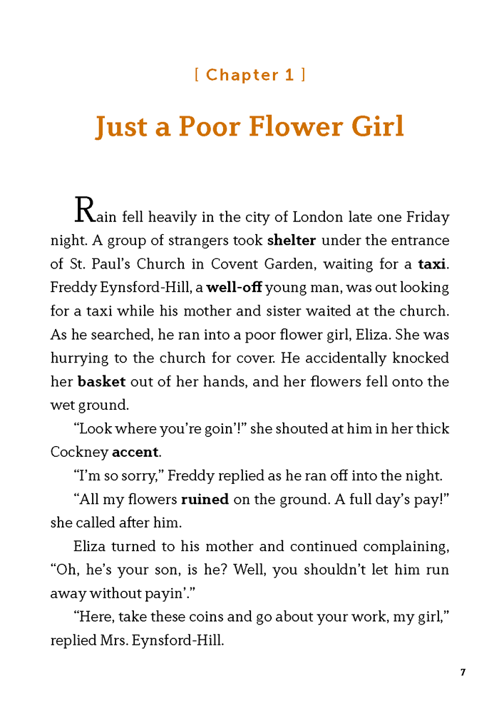 e-future Classic Readers Level 7 - Book 16: Pygmalion