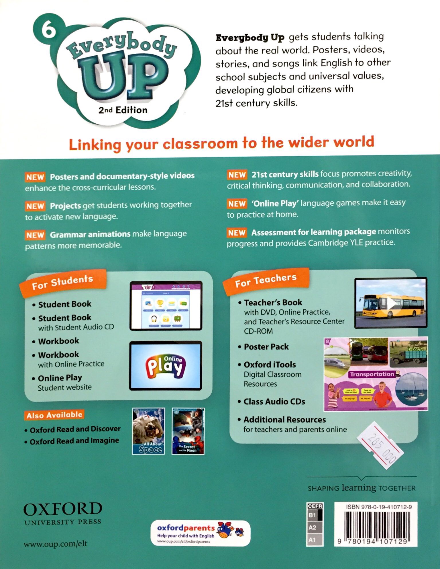 Everybody Up 2E 6: Student Book with CD Pack - FAHASA.COM