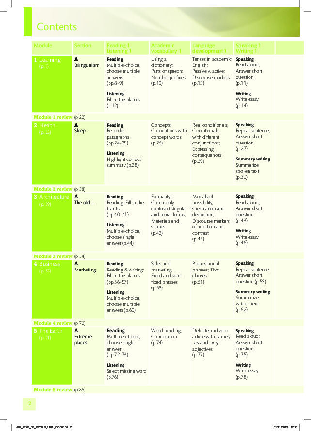 Expert Pearson Test Of English Academic B2 Coursebook And MyEnglishLab ...