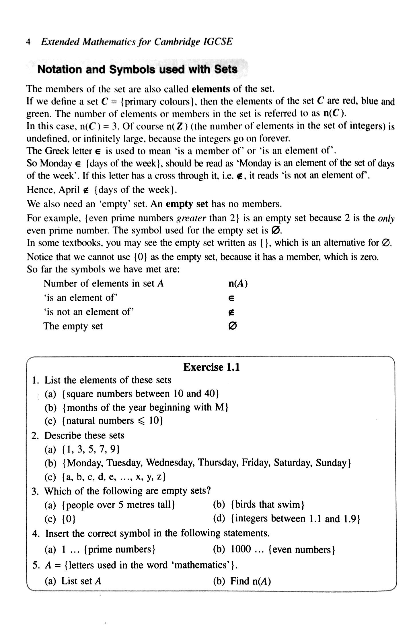 Extended Mathematics for Cambridge IGCSE