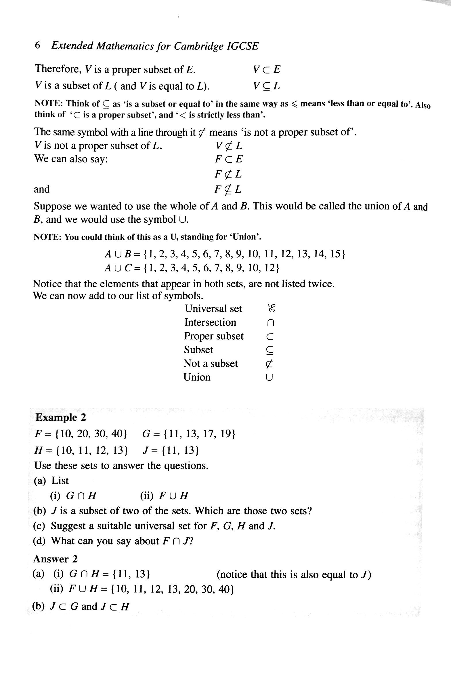 Extended Mathematics for Cambridge IGCSE