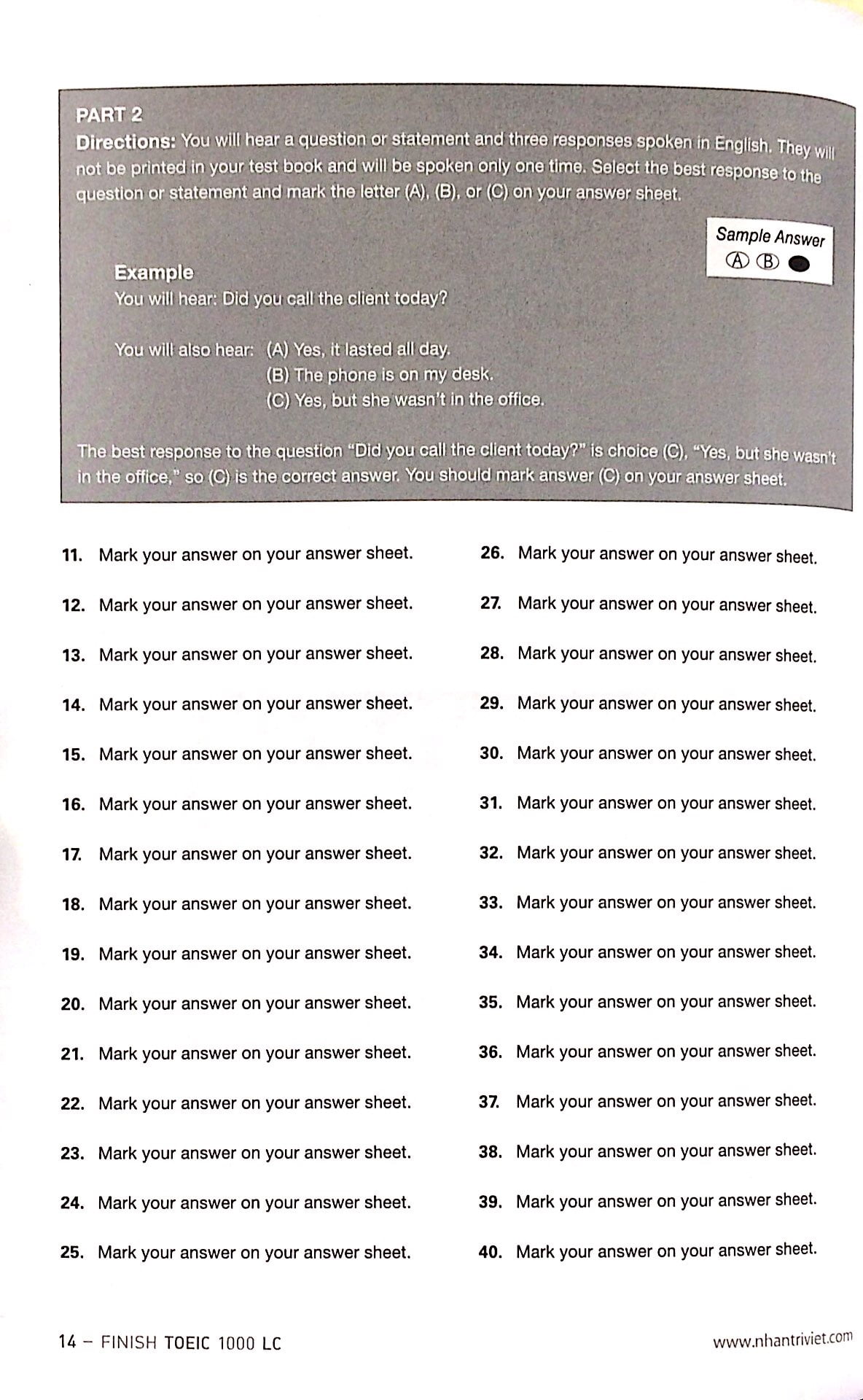 Finish Toeic 1000 LC Listening Comprehension (+CD) PDF - Reds