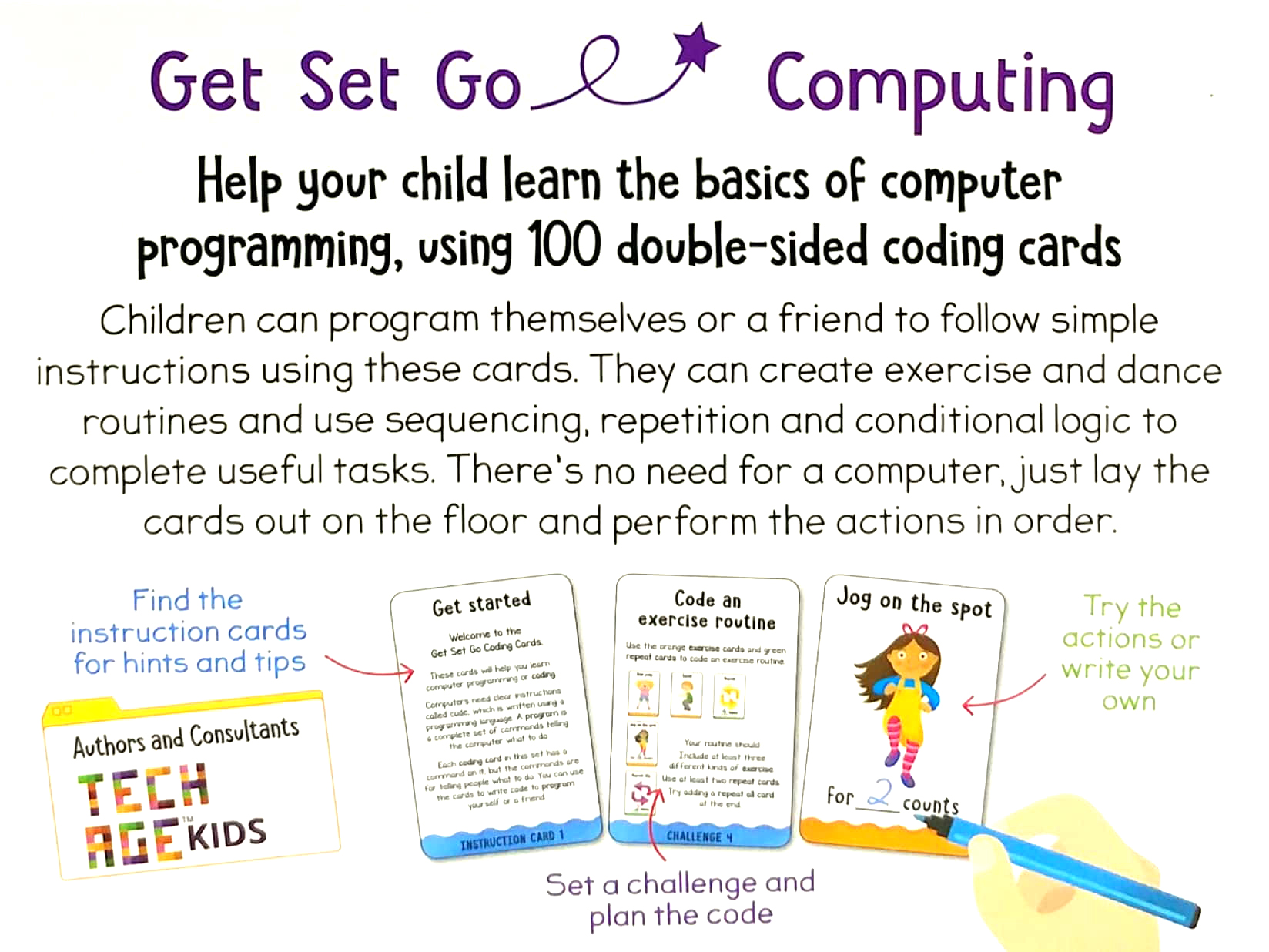 Get Set Go Computing: Learn To Code Cards