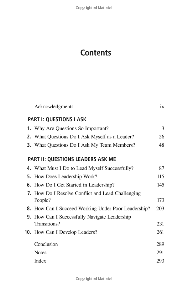 Good Leaders Ask Great Questions: Your Foundation for Successful Leadership