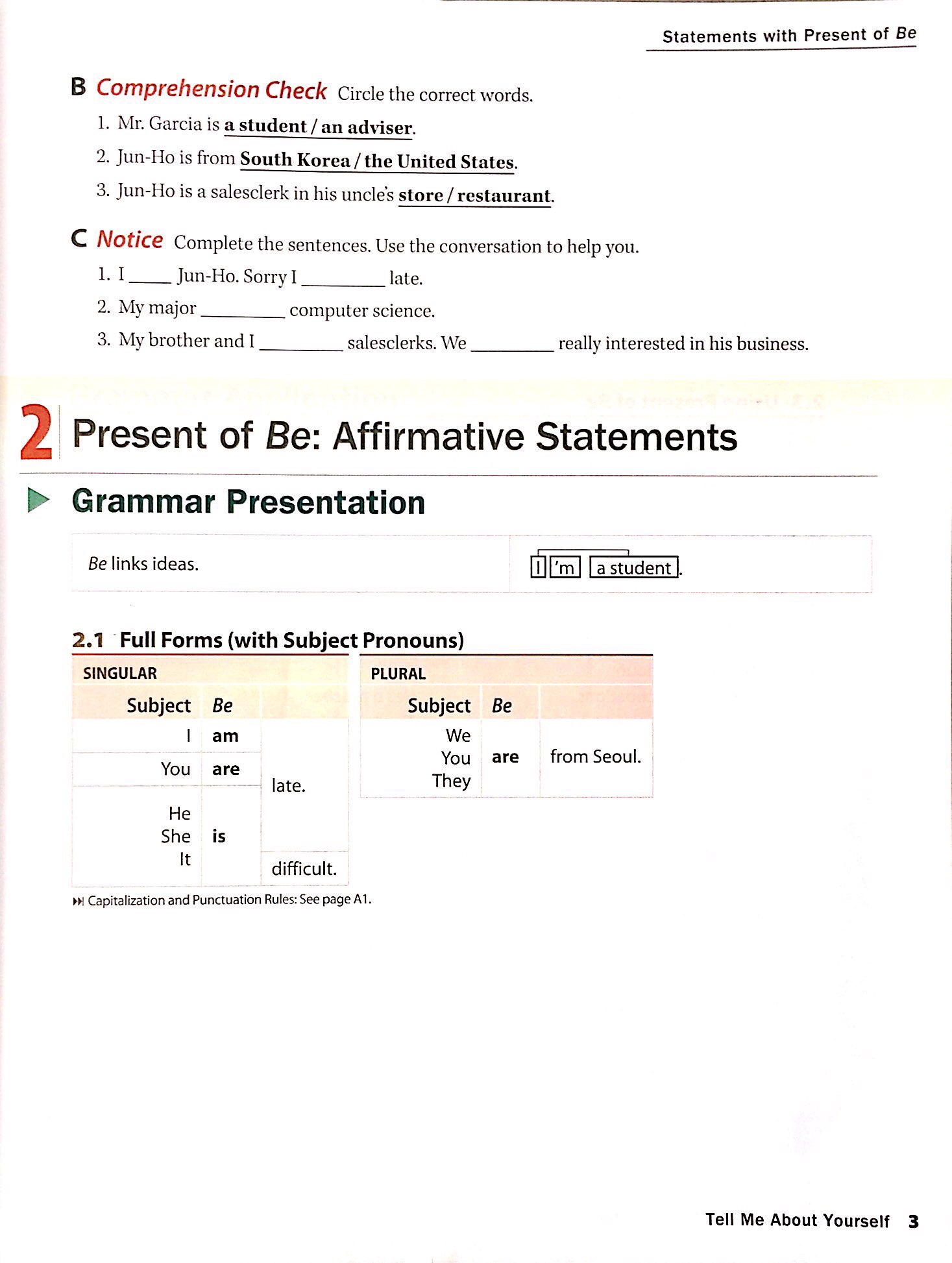 Grammar and Beyond Level 1 Student's Book: 1