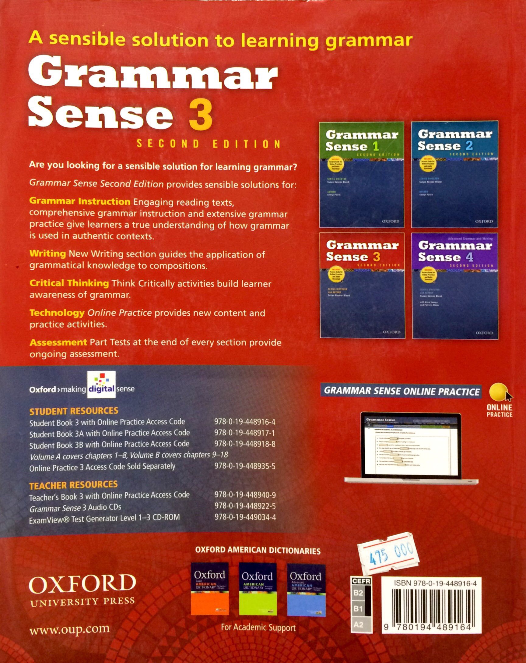Grammar Sense 3 Student Book with Online Practice Access Code Card ...
