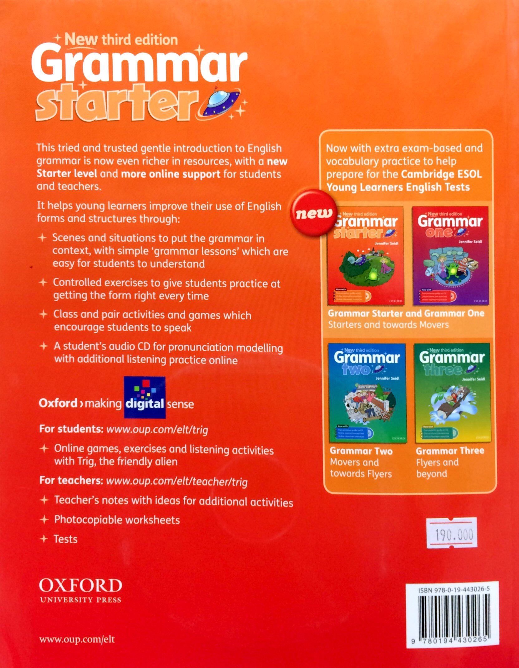 Grammar Starter Student’s Book with Audio CD 3Ed - FAHASA.COM