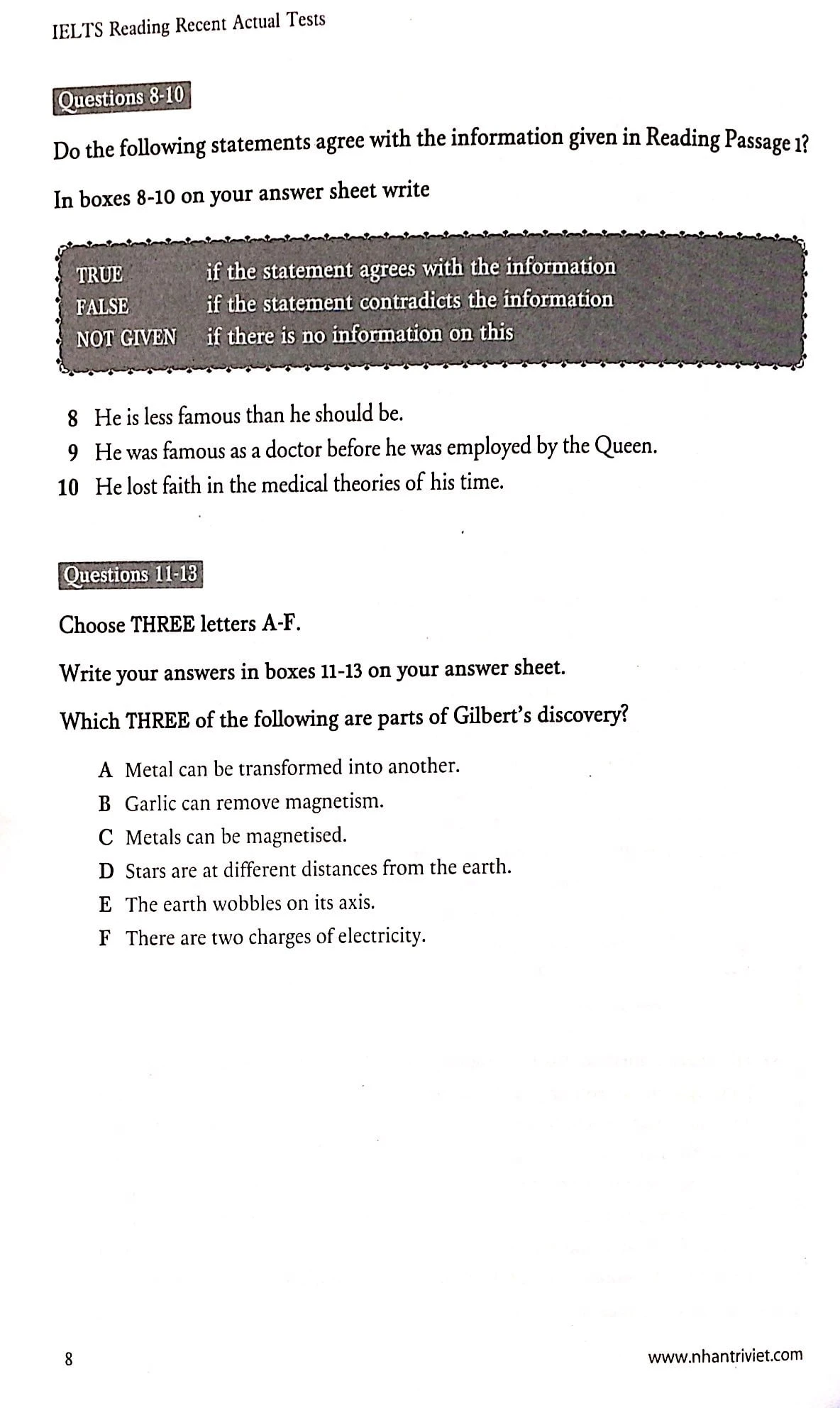 Sách IELTS Reading Recent Actual Tests - FAHASA.COM