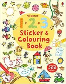 123 Sticker & Colouring Book