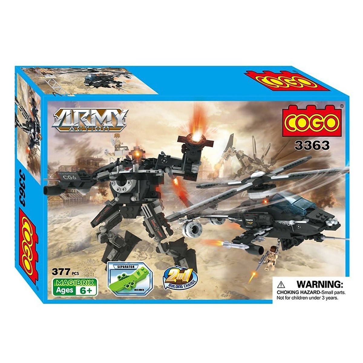 Mô Hình COGO - Robot Vừa 3363 (377 Mảnh Ghép) - FAHASA.COM