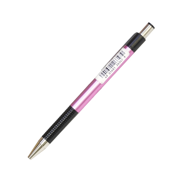 Bút Bi Bấm 0.7 mm Zebra F301A - Thân Màu Hồng - Mực Xanh - FAHASA.COM