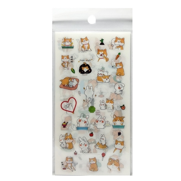 Sticker 1018 - Mẫu 4 - Chó Shiba - FAHASA.COM