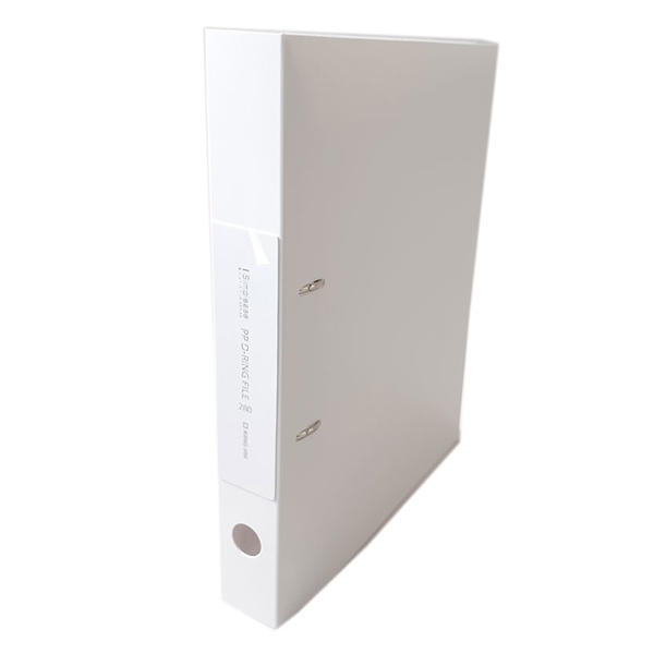 Bìa Còng Nhựa D-Ring KingJim A4S 30mm 692TGSV - White