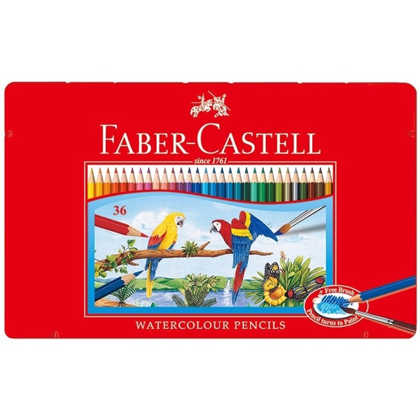 Chì Màu Rl Ws Parrot - 36 Màu Dài (Hộp Thiếc) - Faber-Castell - FAHASA.COM