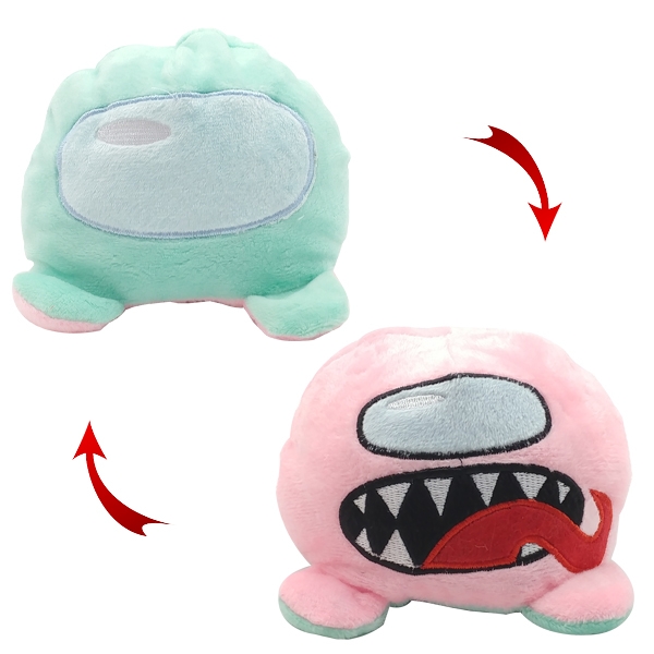 Thú Bông Among Us 2 Mặt LP06 - Màu Xanh Mint + Hồng - FAHASA.COM
