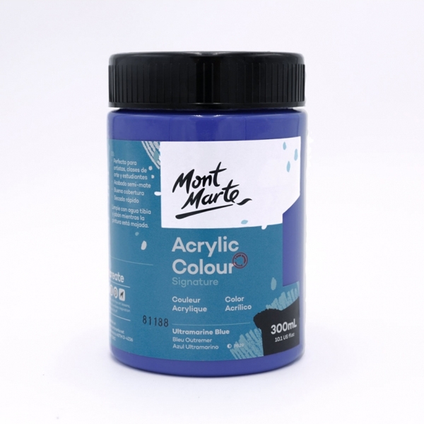 Màu Acrylic Mont Marte 300 ML MSCH3019 - Màu Ultramarine Blue - FAHASA.COM