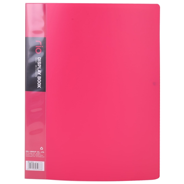 Bìa 30 Lá A4 Rio Deli 5033 - Màu Hồng - FAHASA.COM