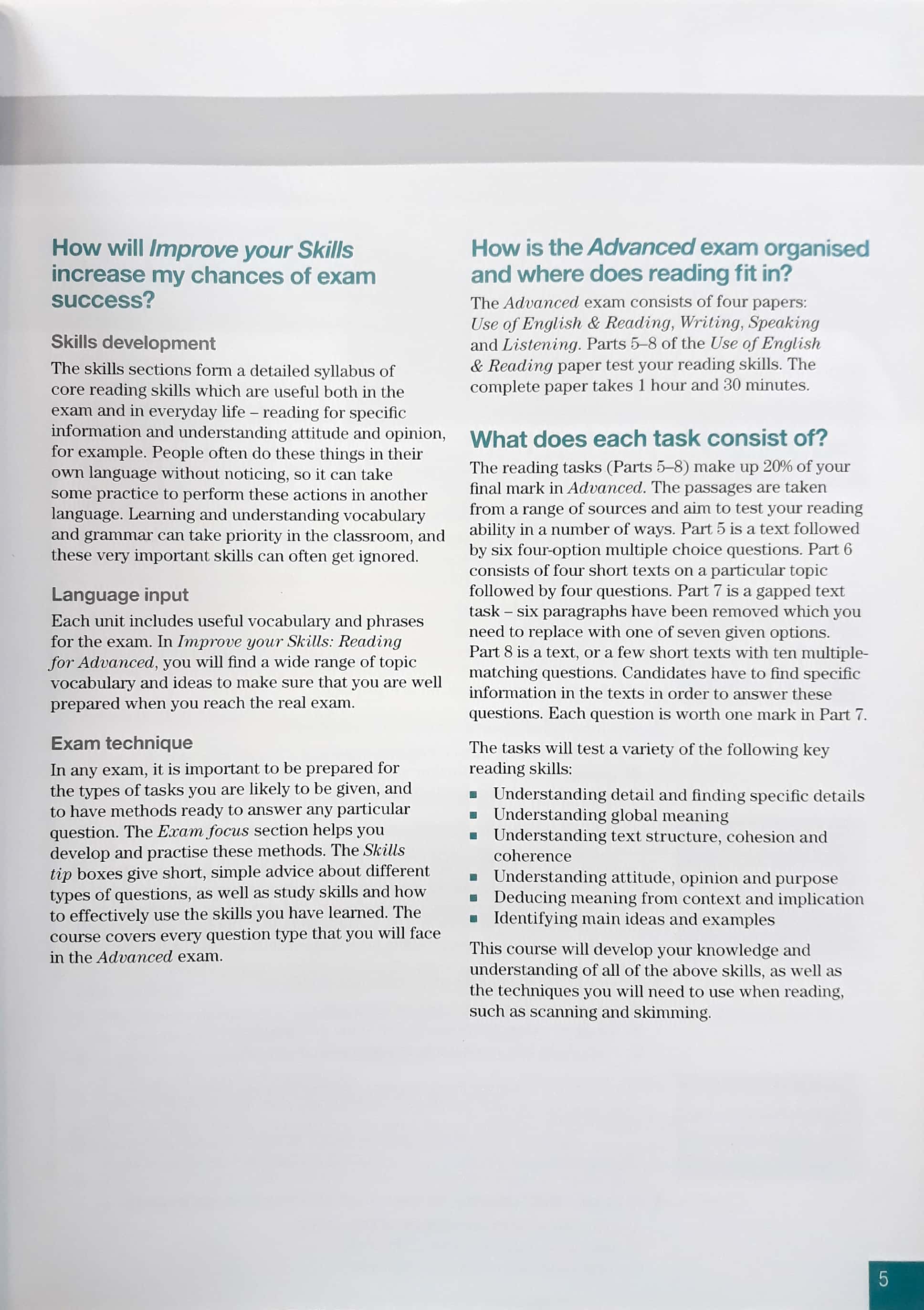 Improve Your Skills: Reading for Advanced Student's Book with Key ...