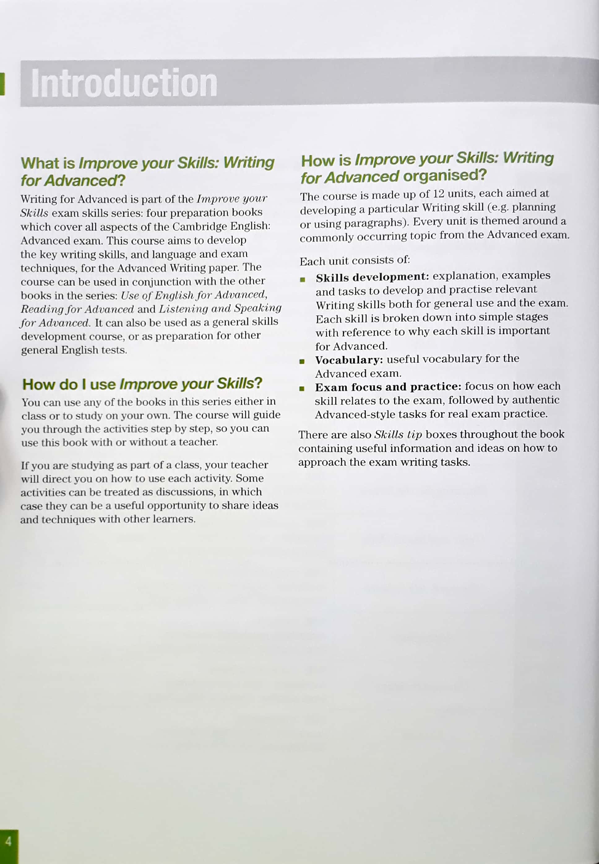 Improve Your Skills: Writing for Advanced Student's Book with Key ...