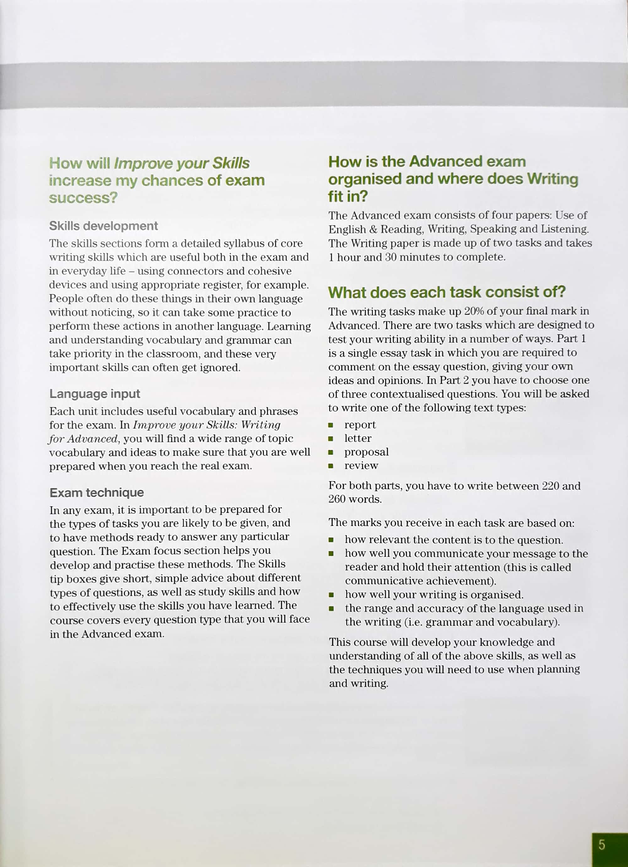 Improve Your Skills: Writing for Advanced Student's Book with Key ...