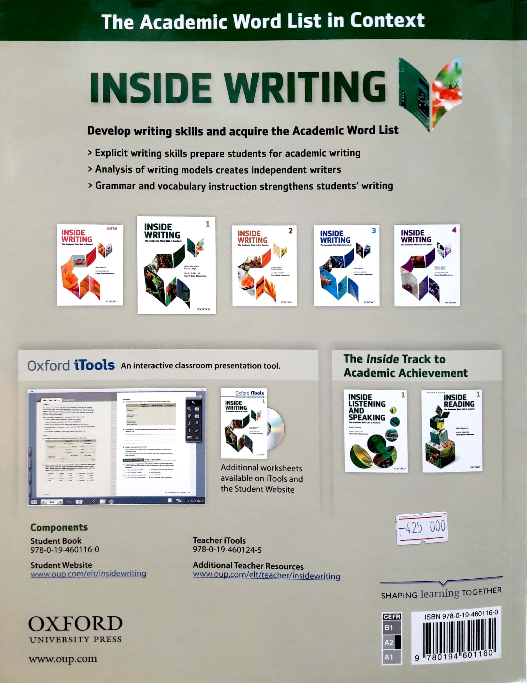 Inside Writing: Level 1: Student Book - FAHASA.COM