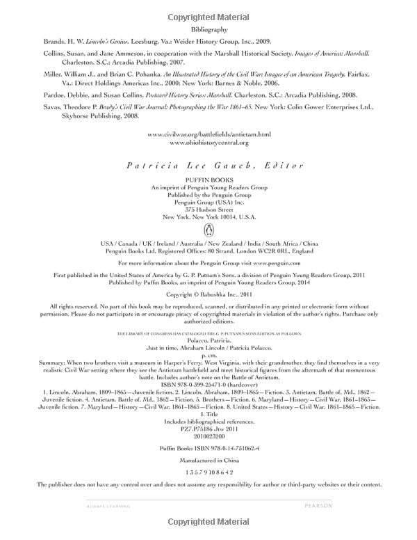 Just in Time, Abraham Lincoln