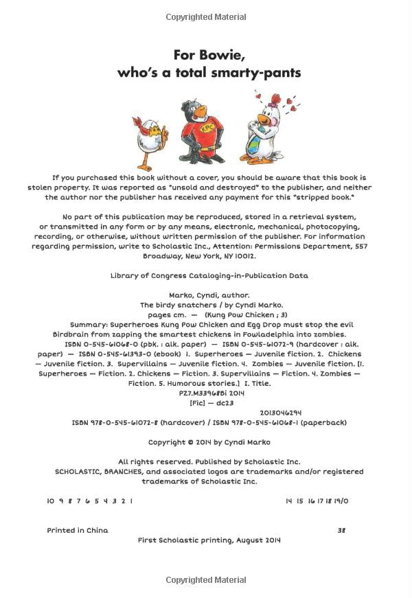 Kung Pow Chicken #3: The Birdy Snatchers (A Branches Book)