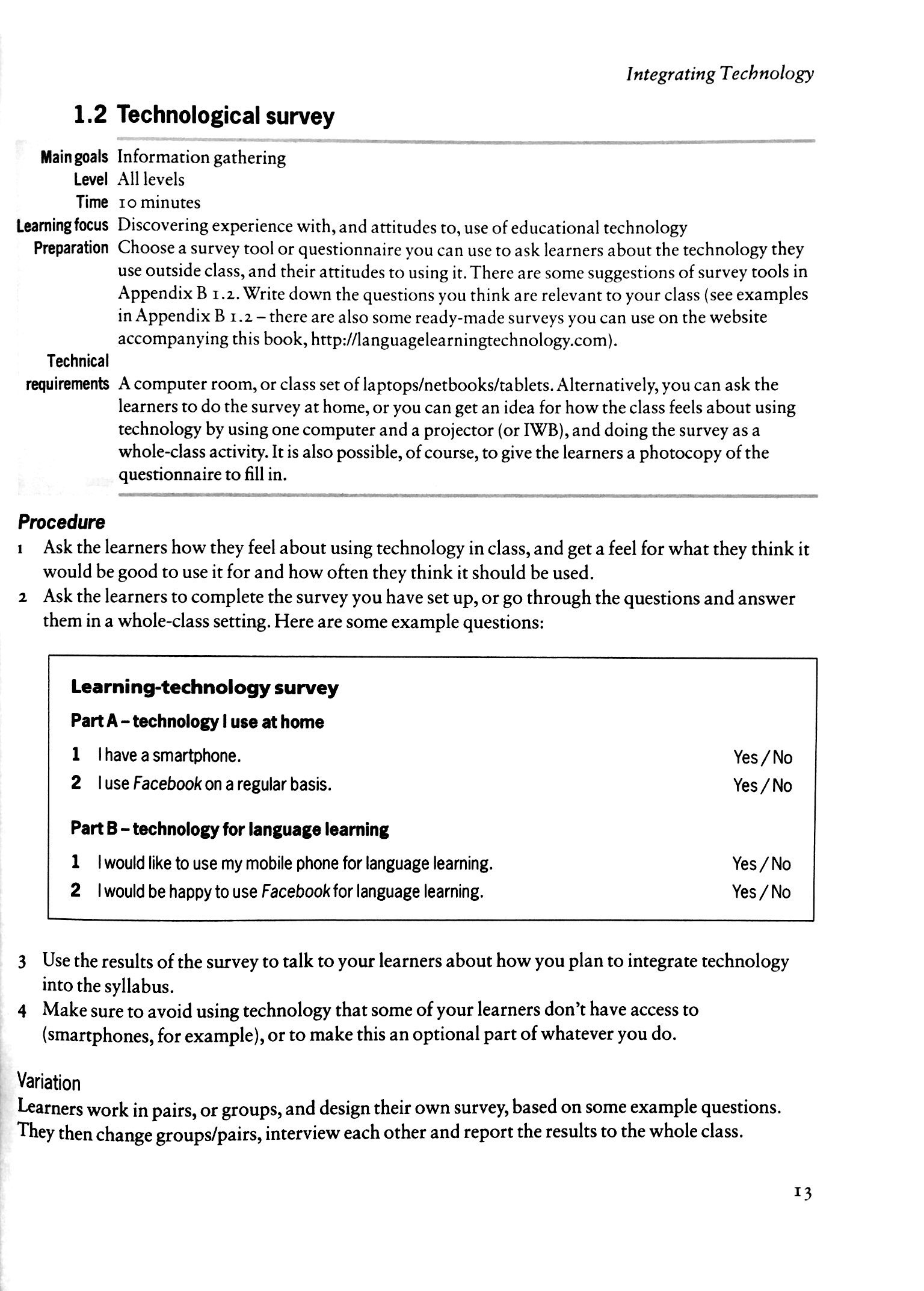 Language Learning with Technology: Ideas for Integrating Technology in ...