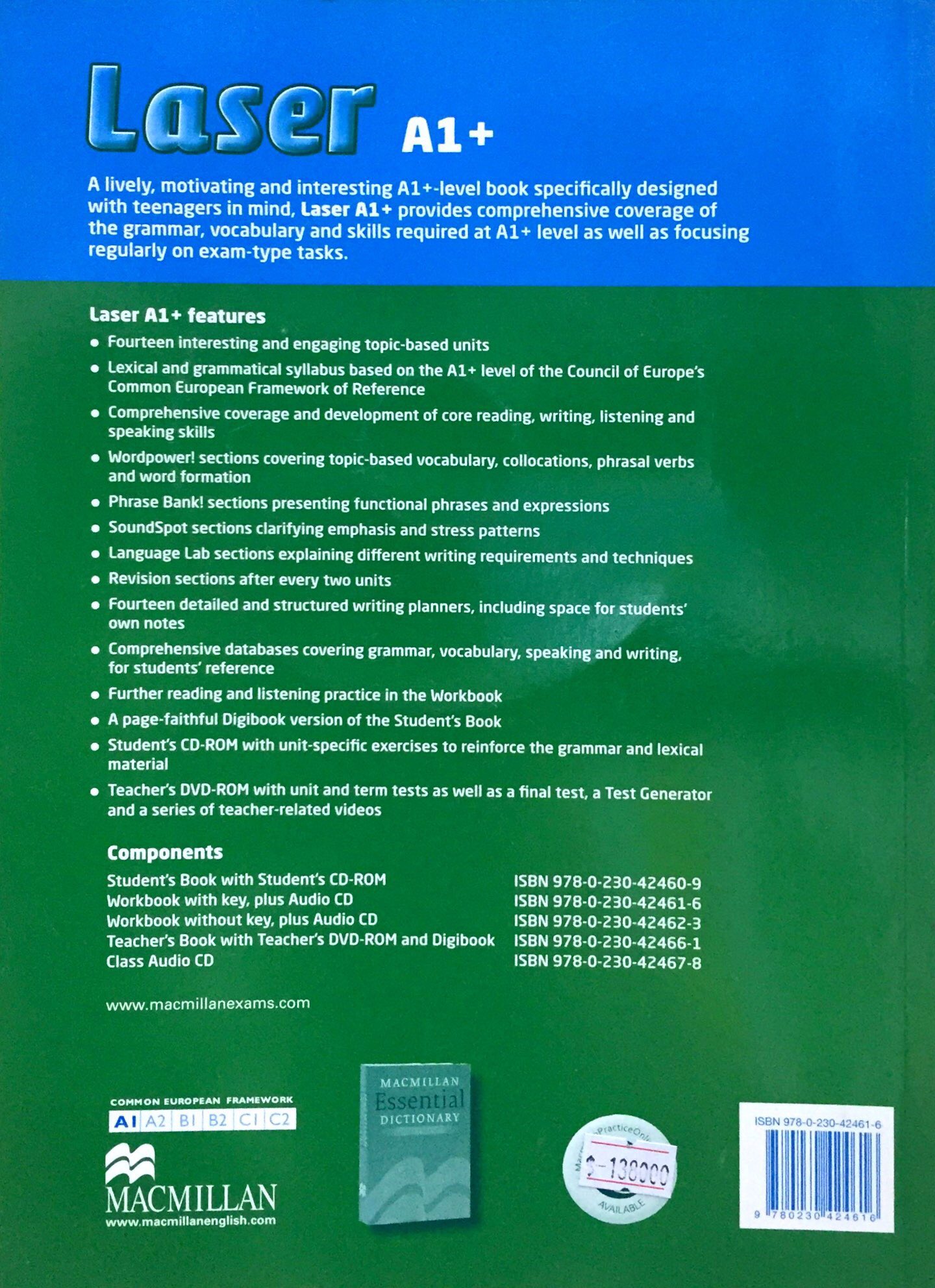 Laser A1+: Workbook with Key Pack