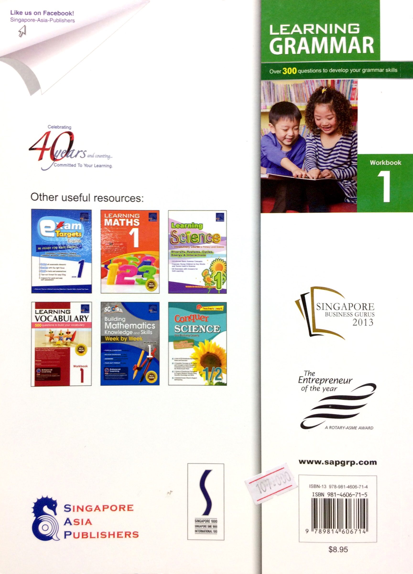 Learning Grammar Workbook 1 - FAHASA.COM