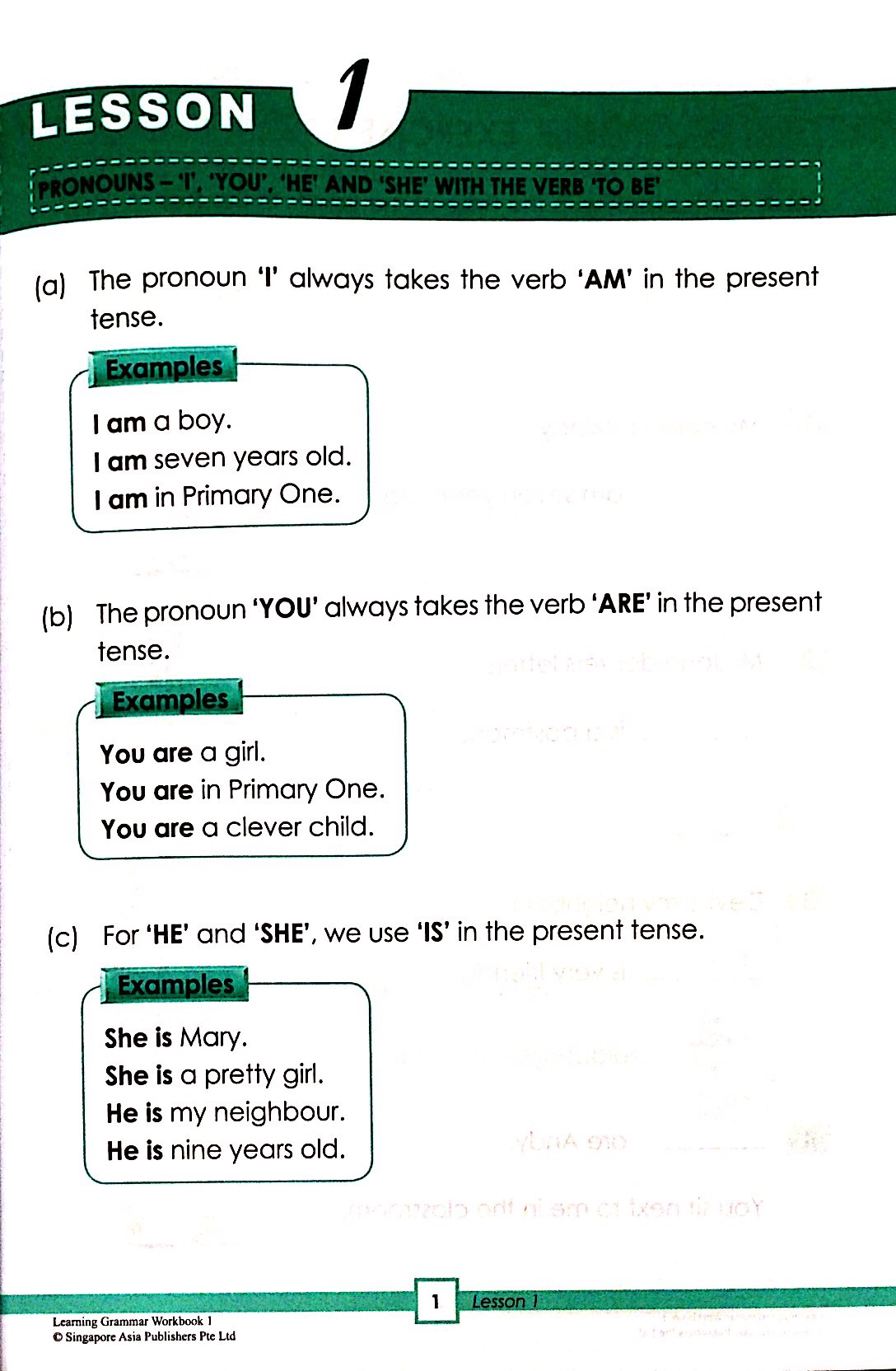 Learning Grammar Workbook 1 - FAHASA.COM