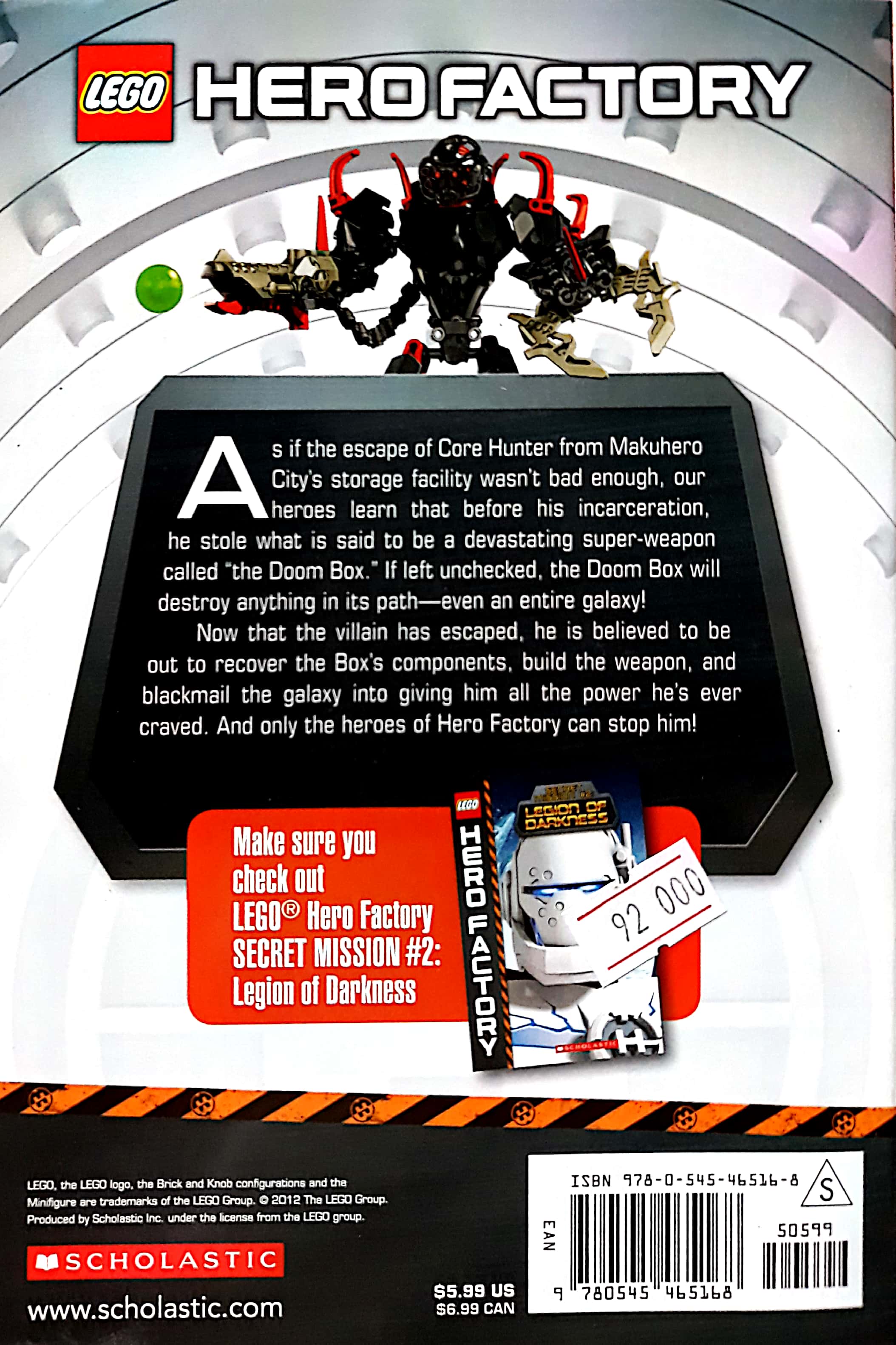 Lego Hero Factory: Secret Mission #1: The Doom Box - FAHASA.COM